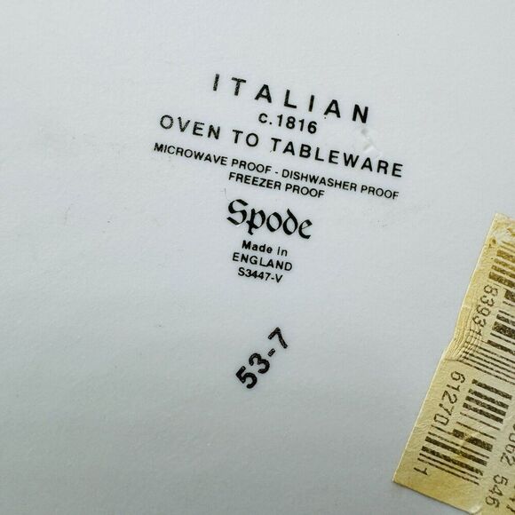 Spode | Kitchen | Spode England Blue Italian Oven To Table 1 Oval Baker ...